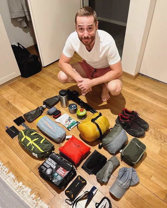Ready to walk! Alexandre Weber has embarked on his walk across ...